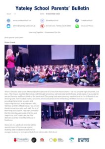 Newsletters – 2022-23 – Yateley School